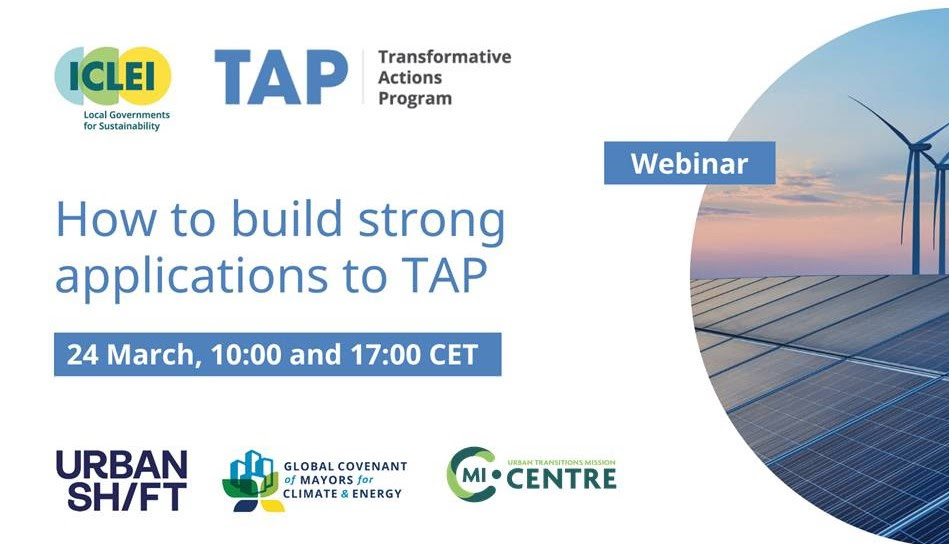 How to build strong applications to TAP - ICLEI