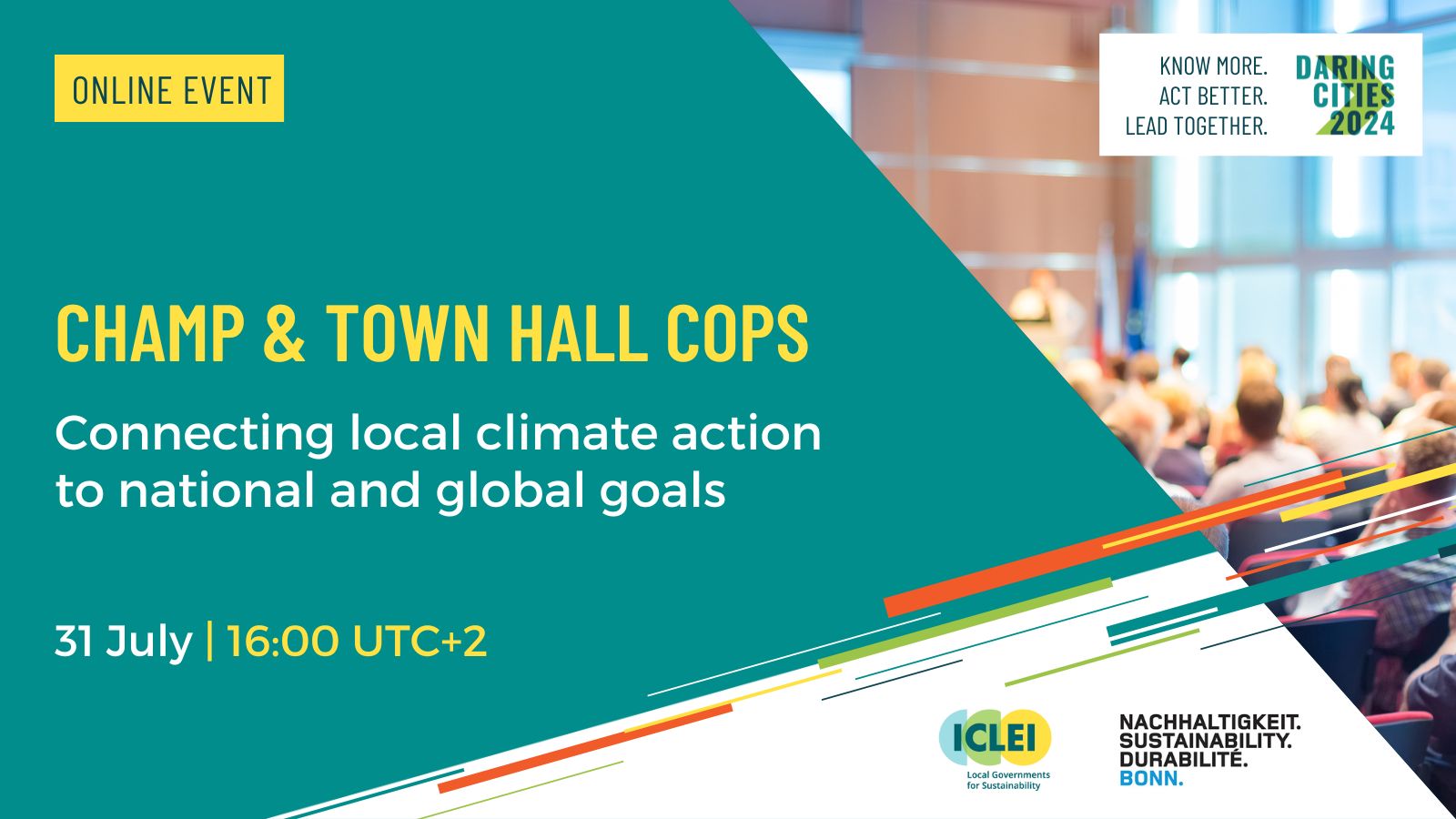 CHAMP & Town Hall COPs: Connecting local climate action to national and ...