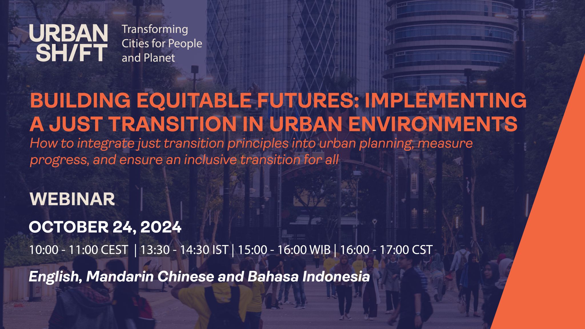 Building equitable futures: Implementing a just transition in urban ...