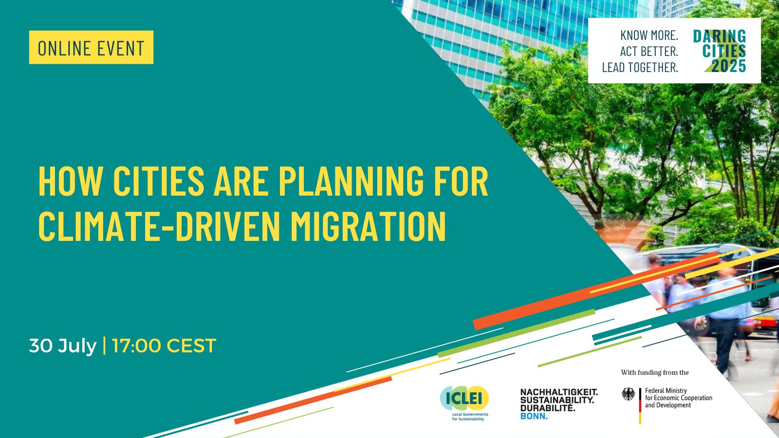 30 July - Virtual Forum 2025: How cities are planning for climate-driven migration - ICLEI